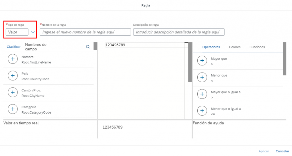 Reglas y validaciones - CXSystec